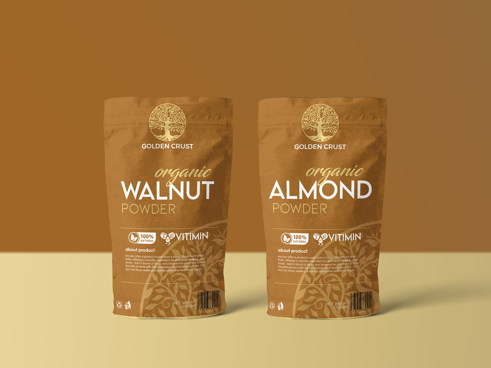 golden crust packaging design by Abdullah Shiraz on Dribbble