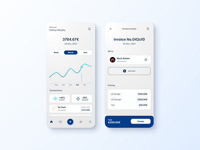 Invoice UI designs, themes, templates and downloadable graphic elements ...