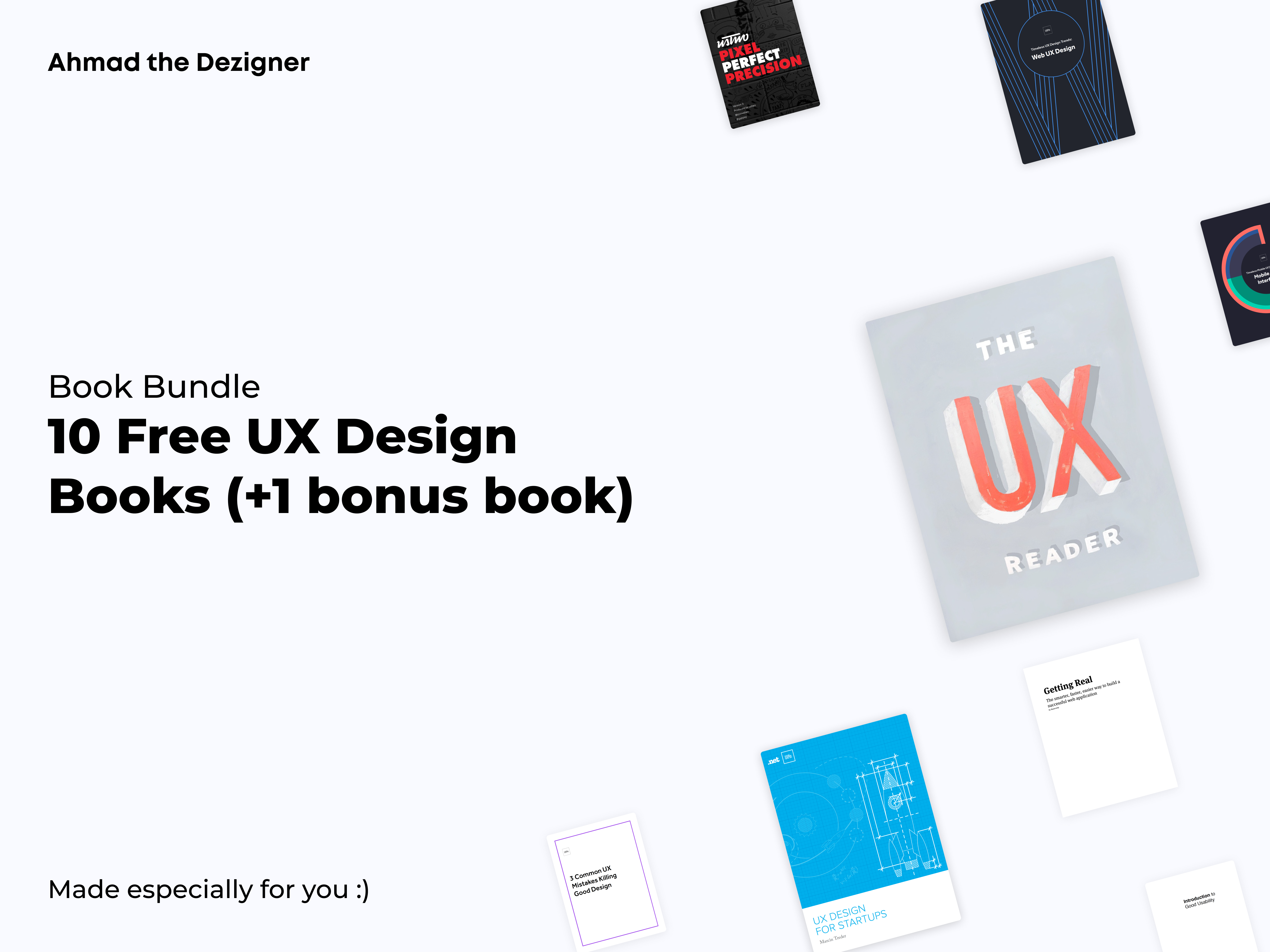 10+ Free UX Design books (+1 Bonus Book) by Muhammad Ahmad on Dribbble