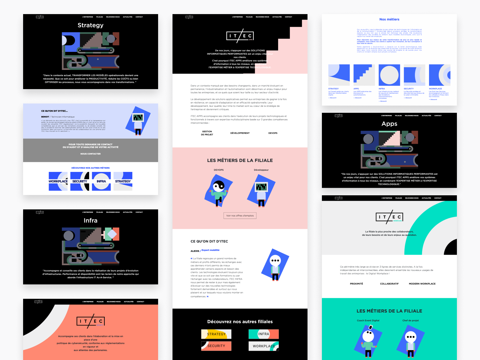 ITEC - website design and development by JSGuru on Dribbble