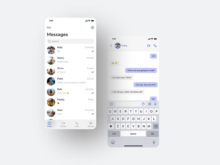 Direct Messaging by Феруза Курбанова on Dribbble