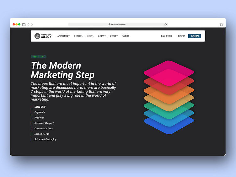 Marketing App Ui Design by Akash Chandra on Dribbble