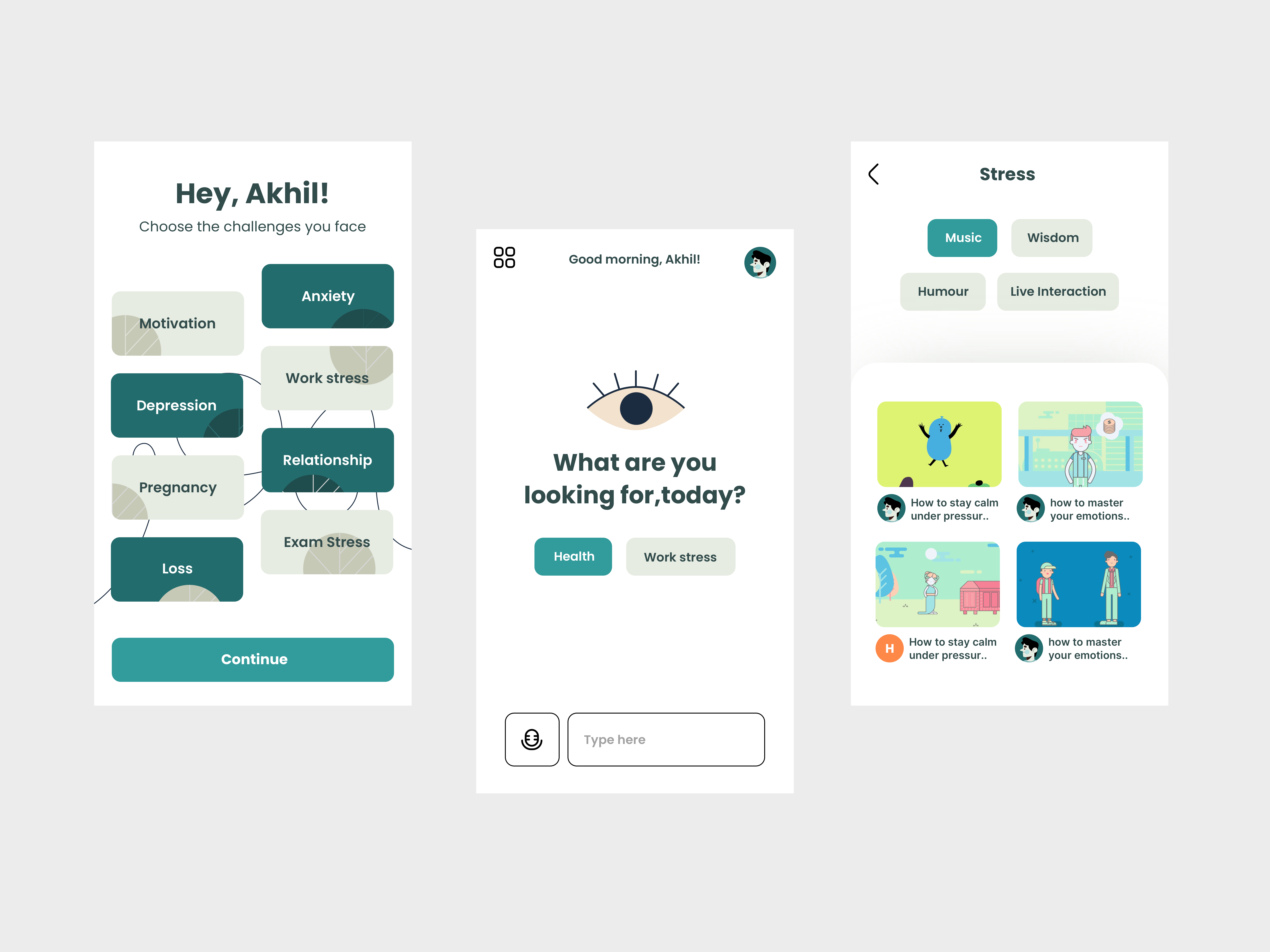 Insight cards by Akhil Murali on Dribbble