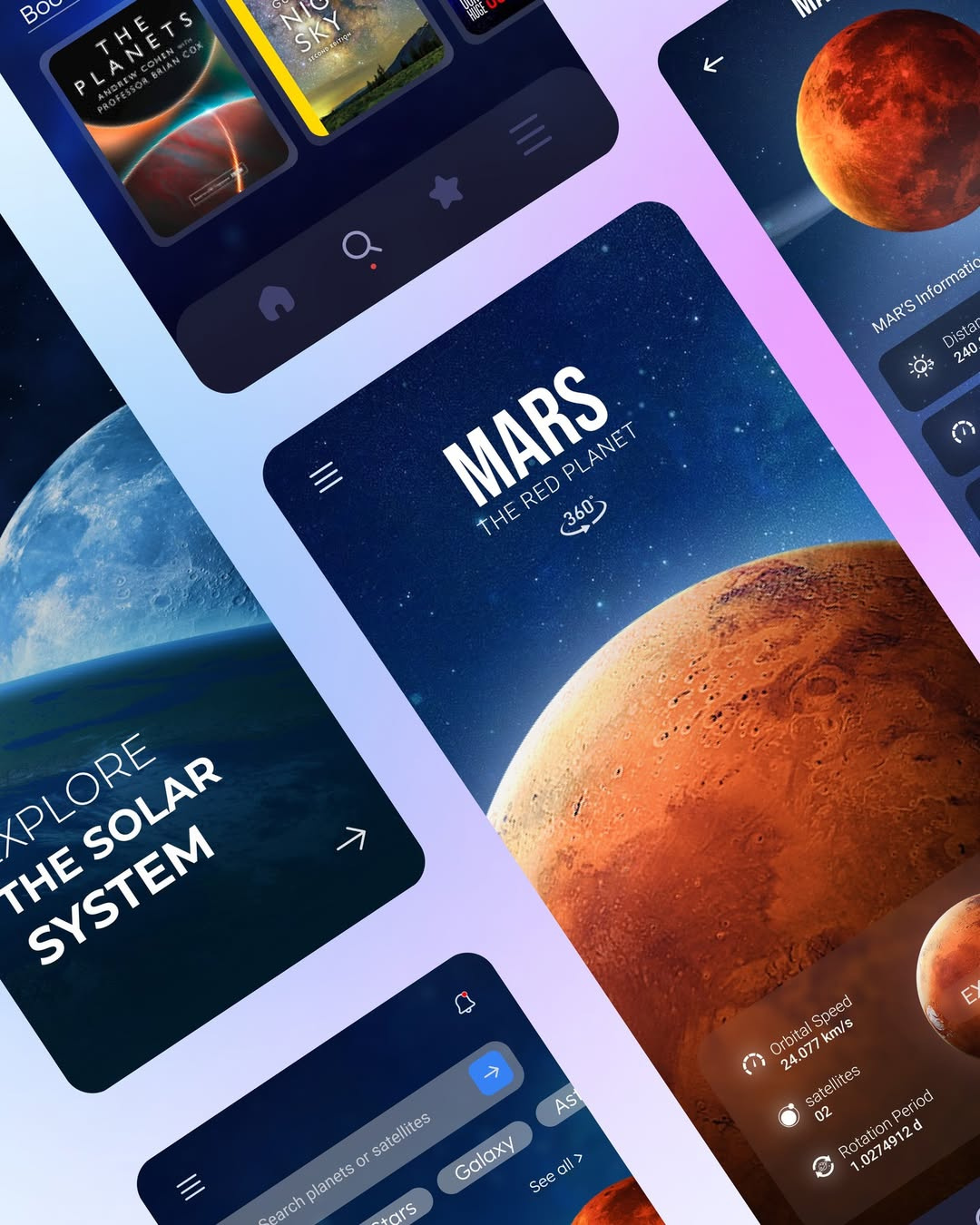 Solar System App UI Design by Shawon Graphics on Dribbble