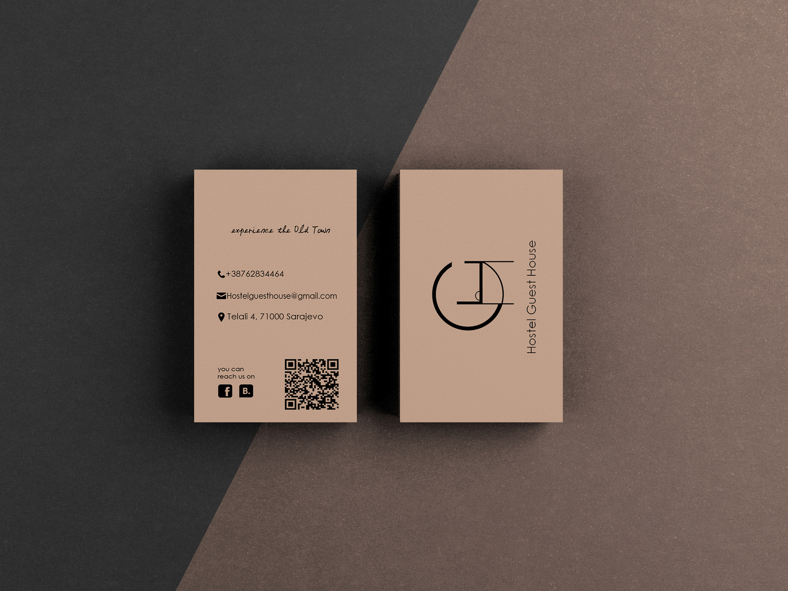 Local hostel business card by Senka Catic on Dribbble
