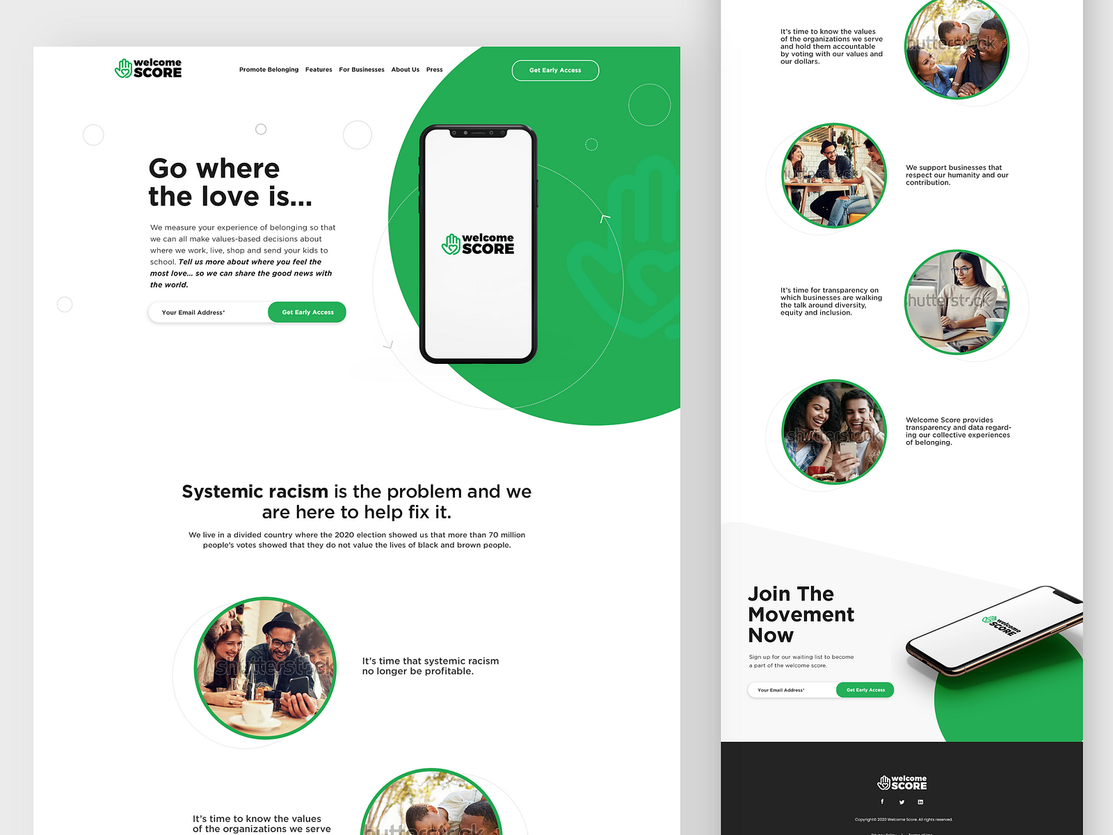 Mobile App Landing Page Design by fusioncrafts on Dribbble