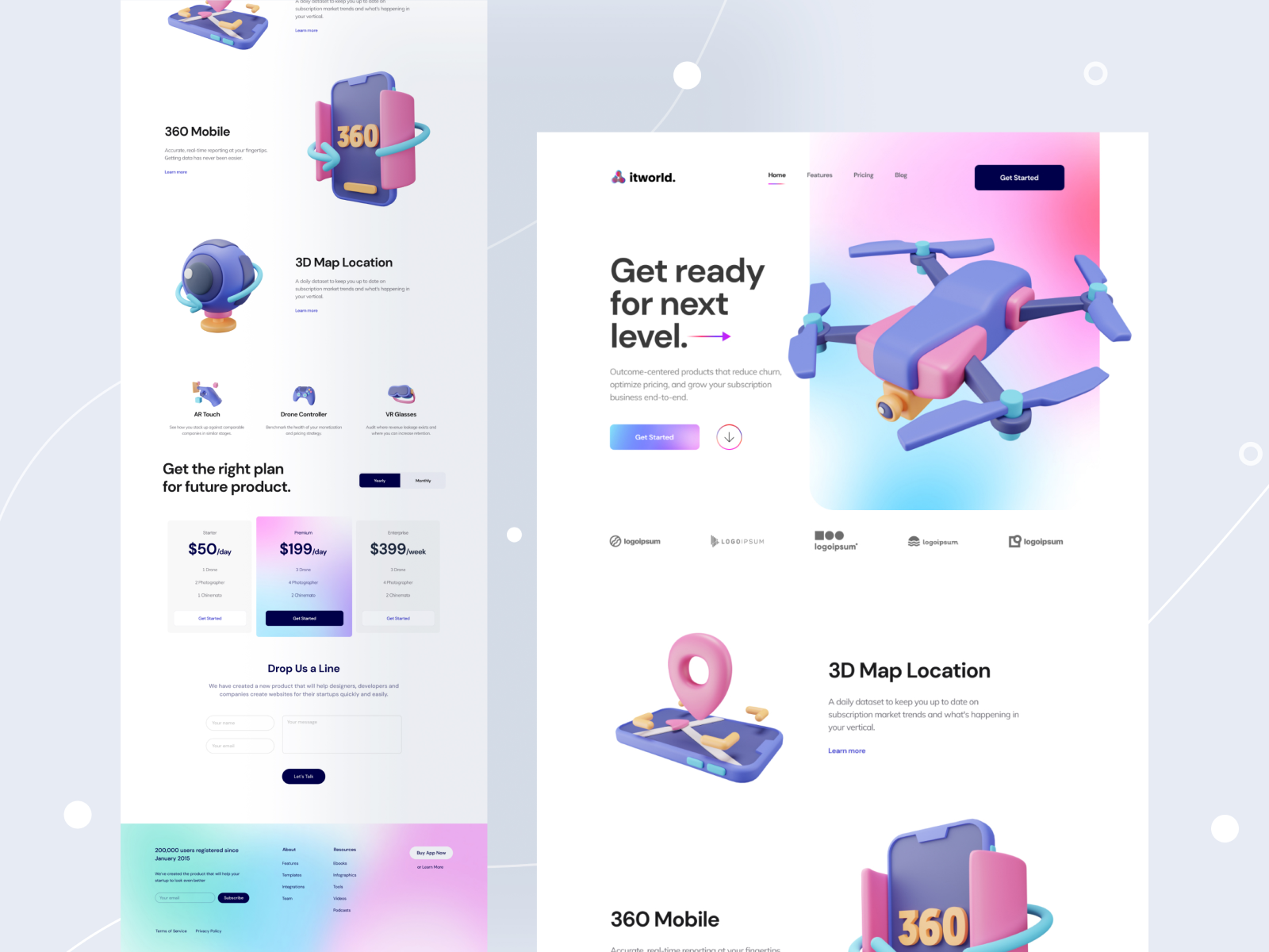 Technology Company Website Design by Rodolfo Neutze on Dribbble