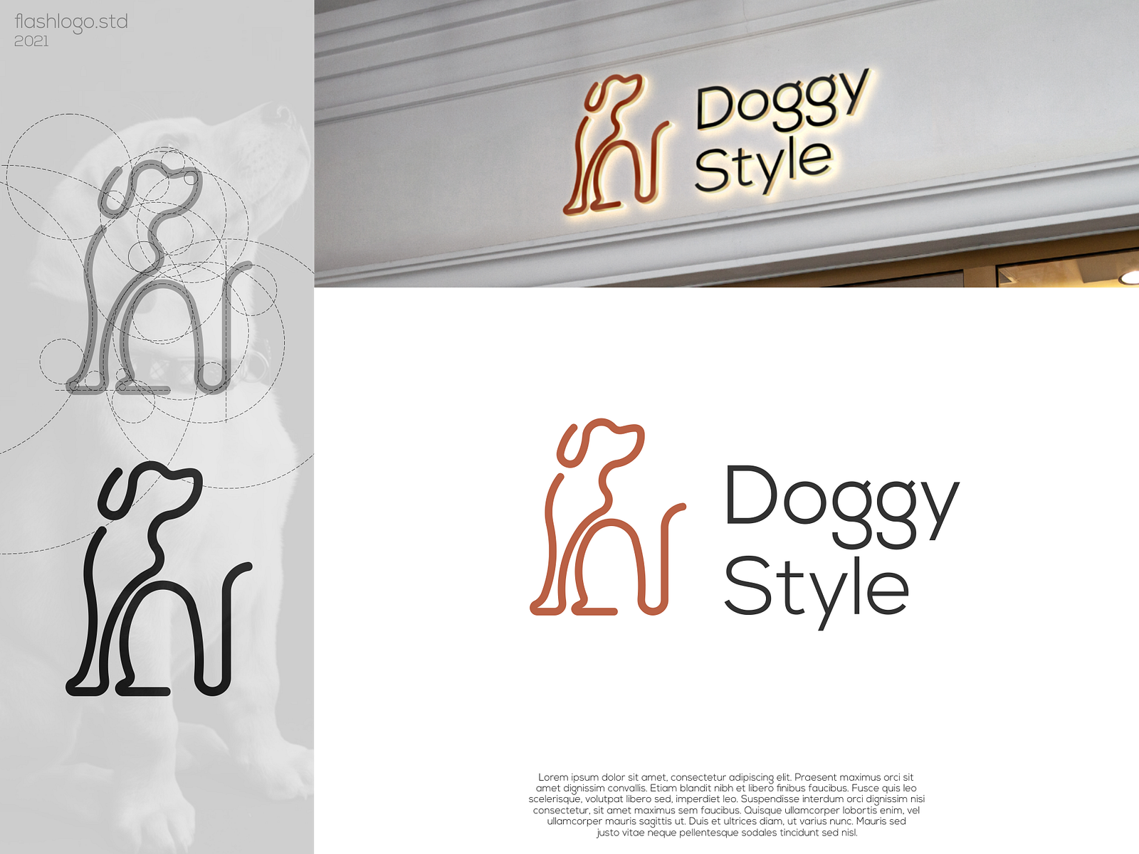 Doggy Style Logo by Flashlogo Studio on Dribbble