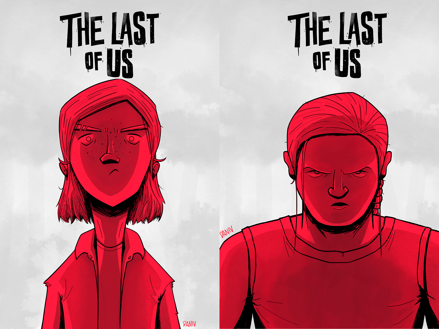 Ellie and Abby by Dani Vargas on Dribbble