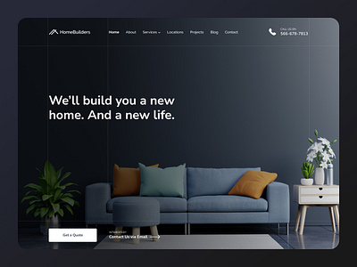Luxury House Building Website Template by Fanni Csincsak on Dribbble