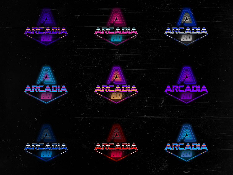 Logo Variants : Arcadia 80 by Théo DALMAIS on Dribbble