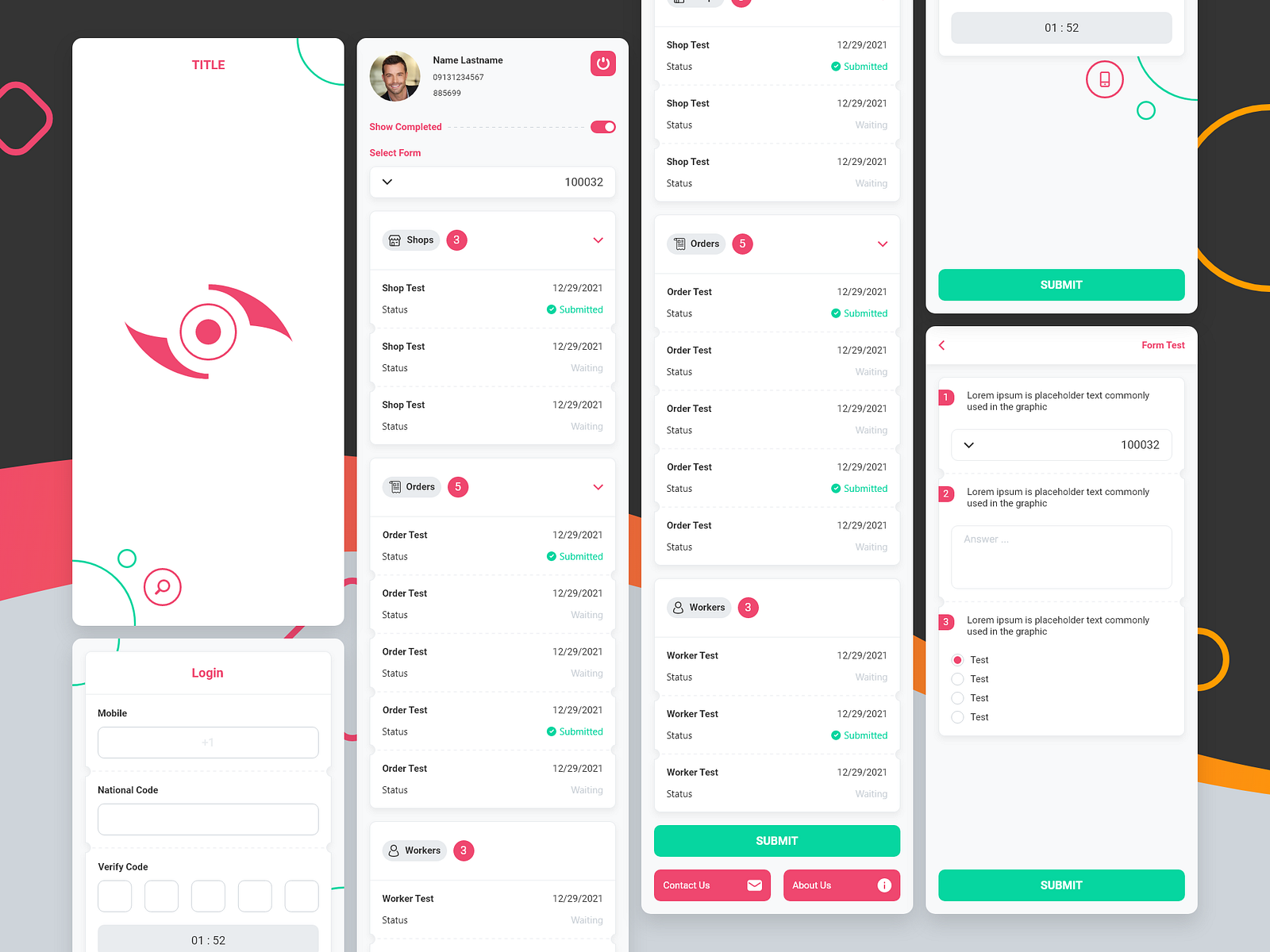 Inspection App By Mohammad Hossein Shiri On Dribbble