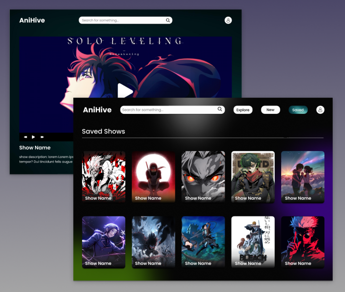 AniHive - Anime Streaming Website UI by Mohd on Dribbble
