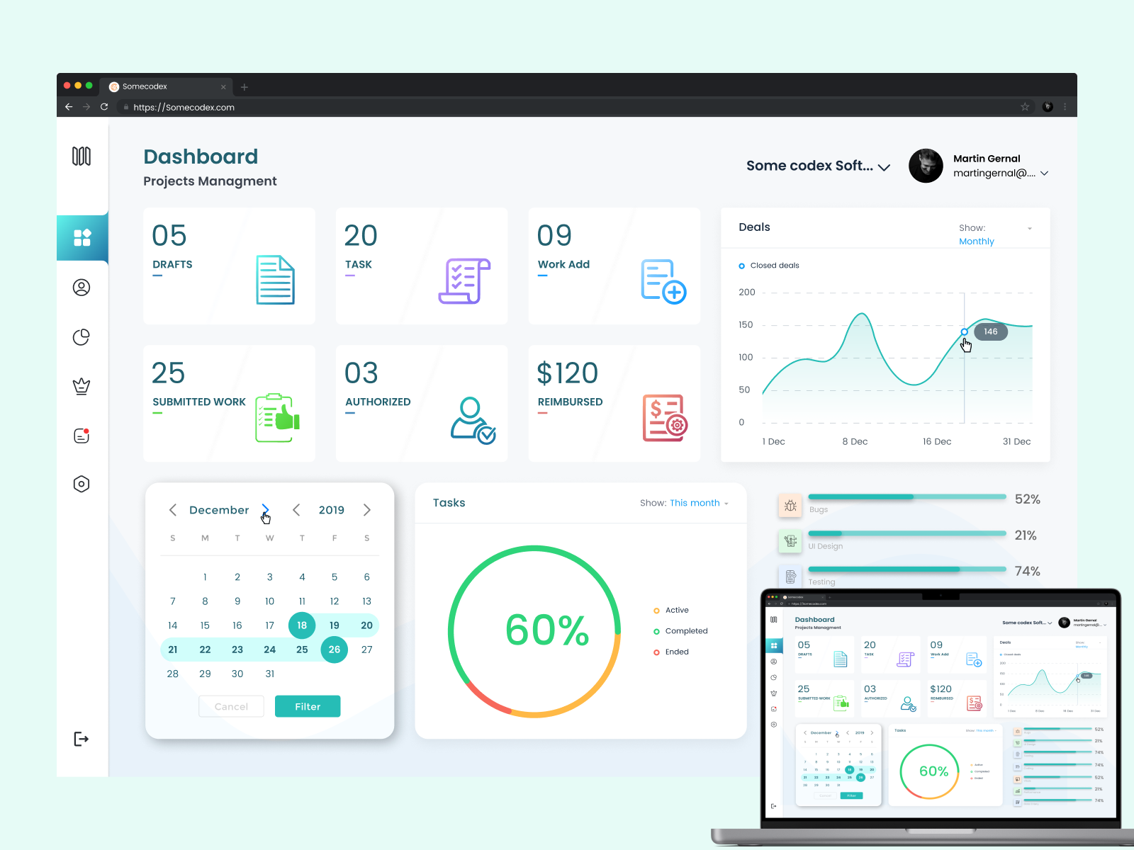 Task Managment Admin Desk by Gajera Sagar on Dribbble