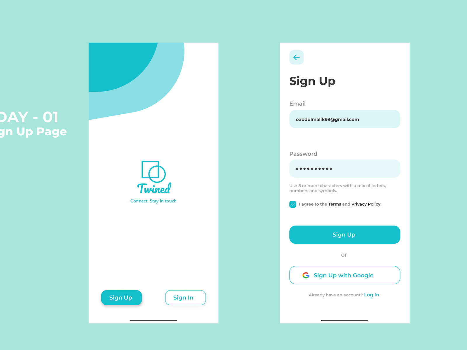 Sign Up Page UI Design by Abdulmalik Yinusa on Dribbble