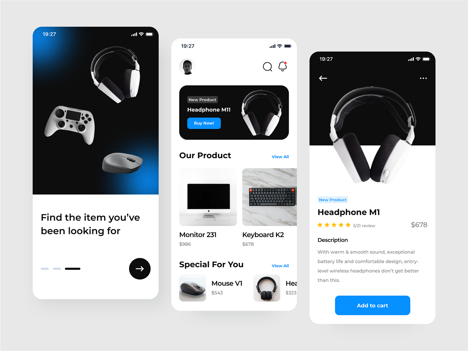 E-Store - Mobile App by Sub1 on Dribbble