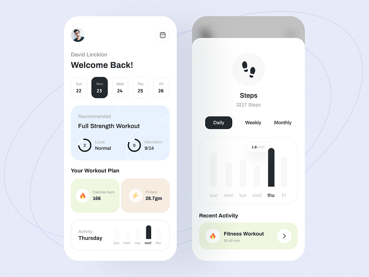 Health Tracker App by App Ninja for UIHUT - UI UX Design Agency on Dribbble