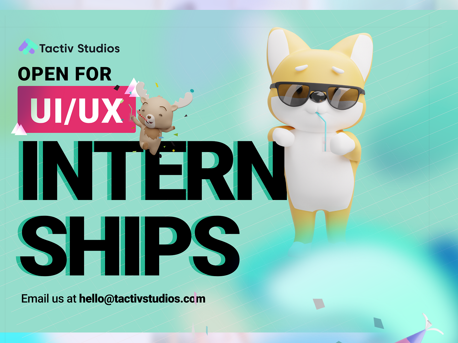 Tactiv Studios is looking for UI/UX interns! by Restie Antiquin on Dribbble