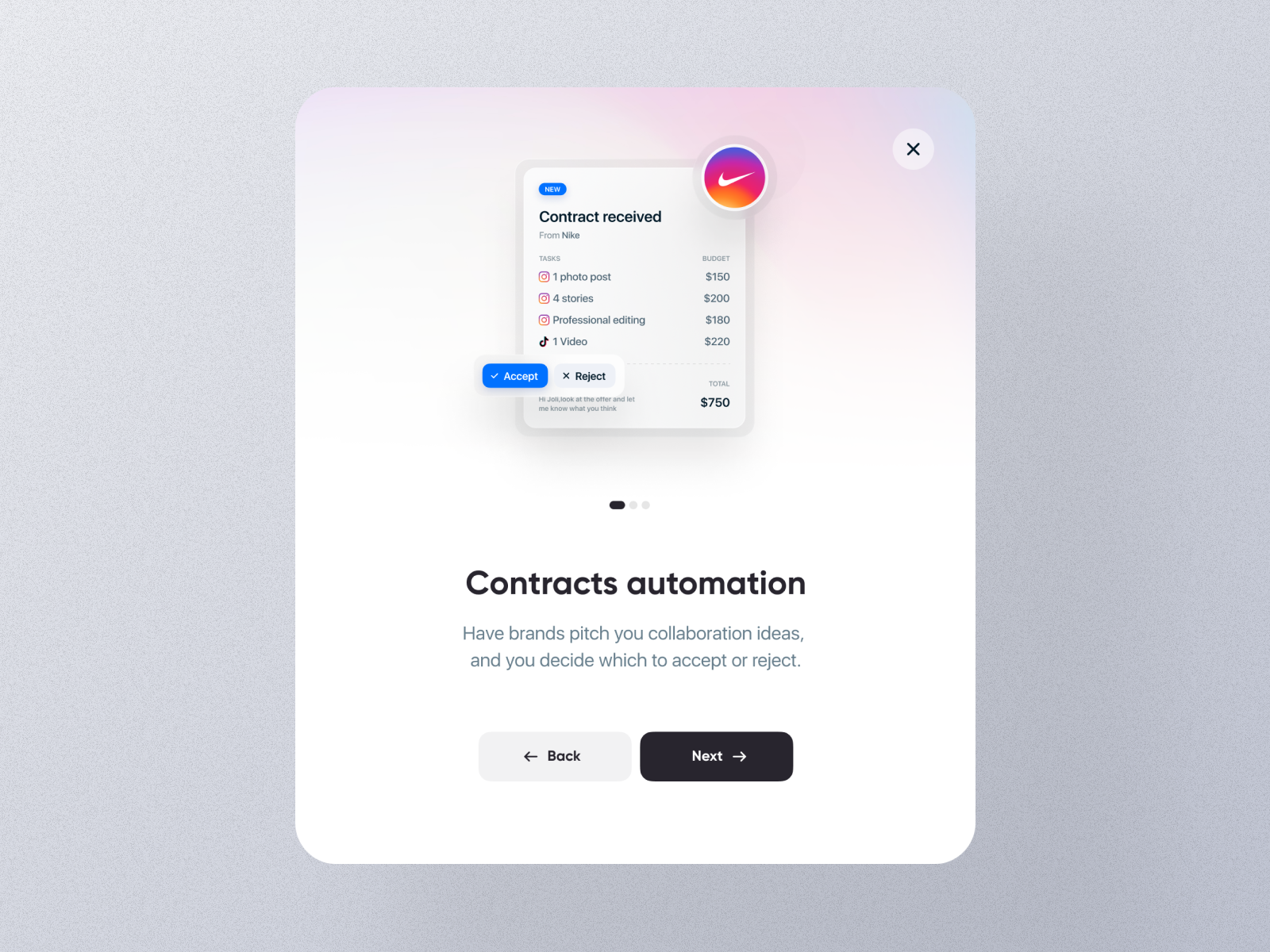 Desktop onboarding screens by Marina Budarina on Dribbble