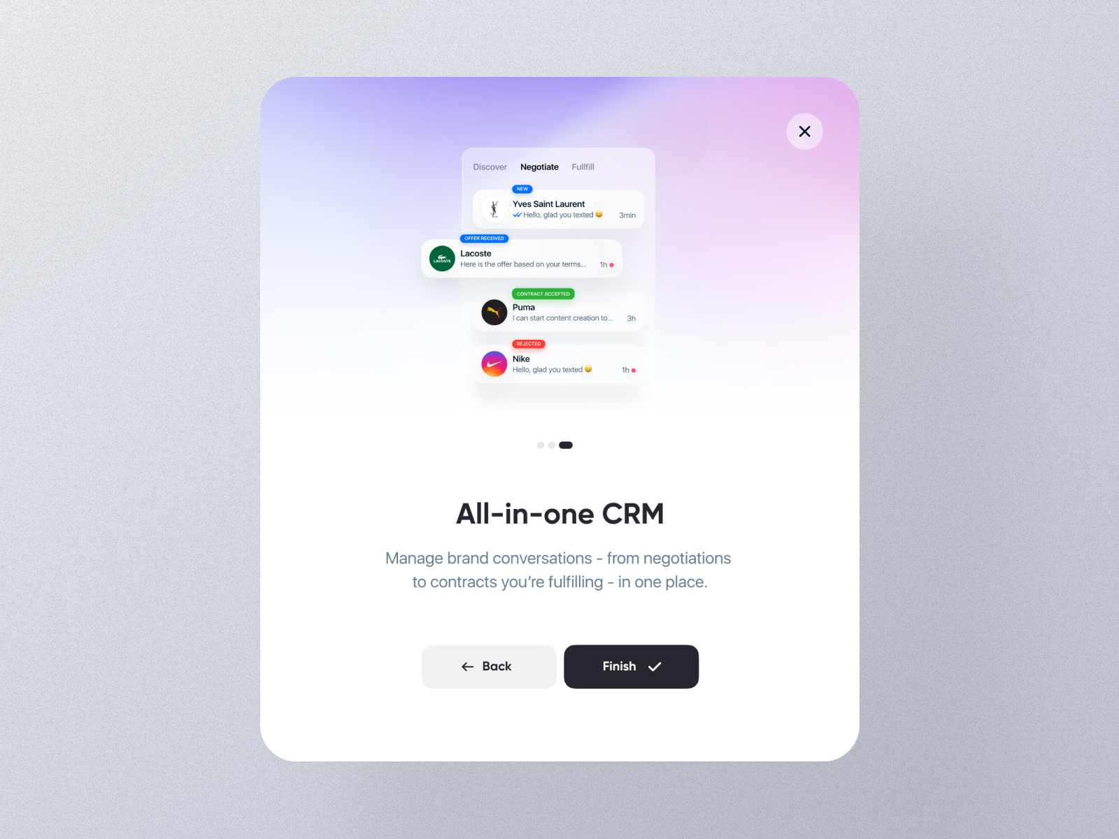 Desktop onboarding screens by Marina Budarina on Dribbble