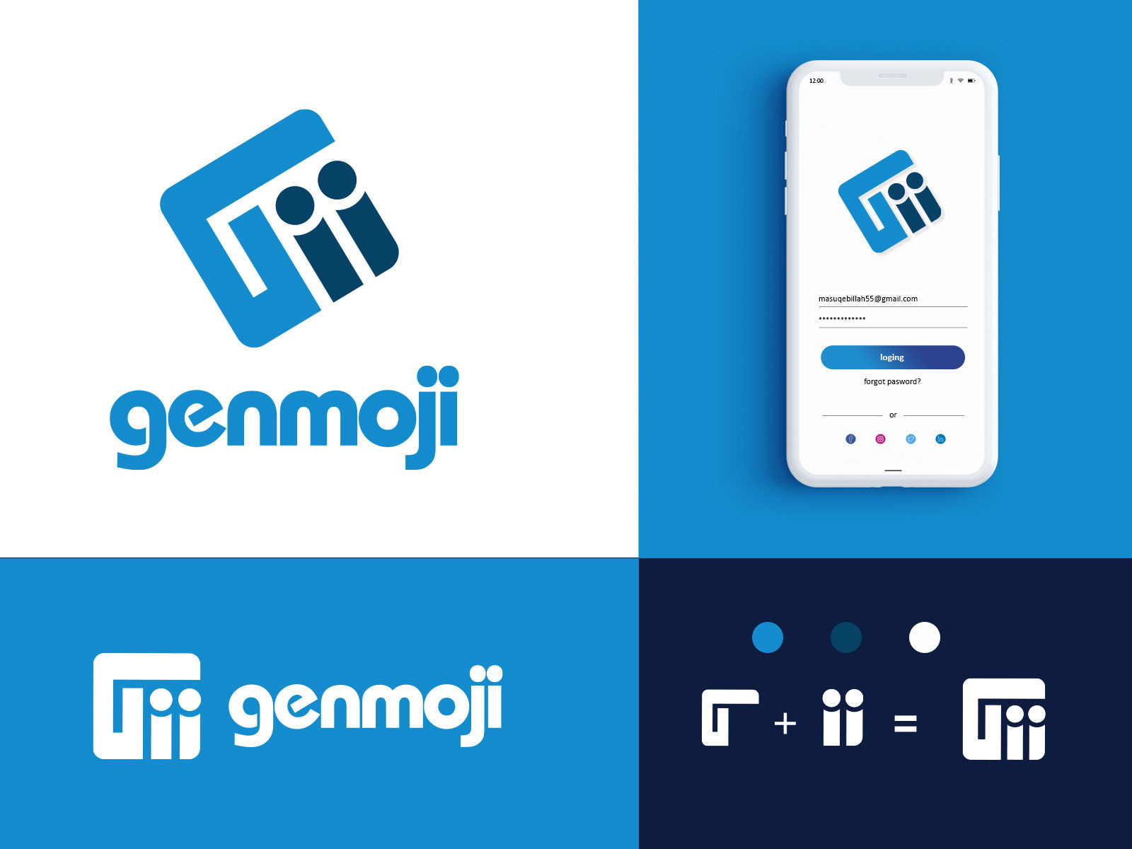 Genmoji - Brand Logo Design by Masuqe Billah on Dribbble