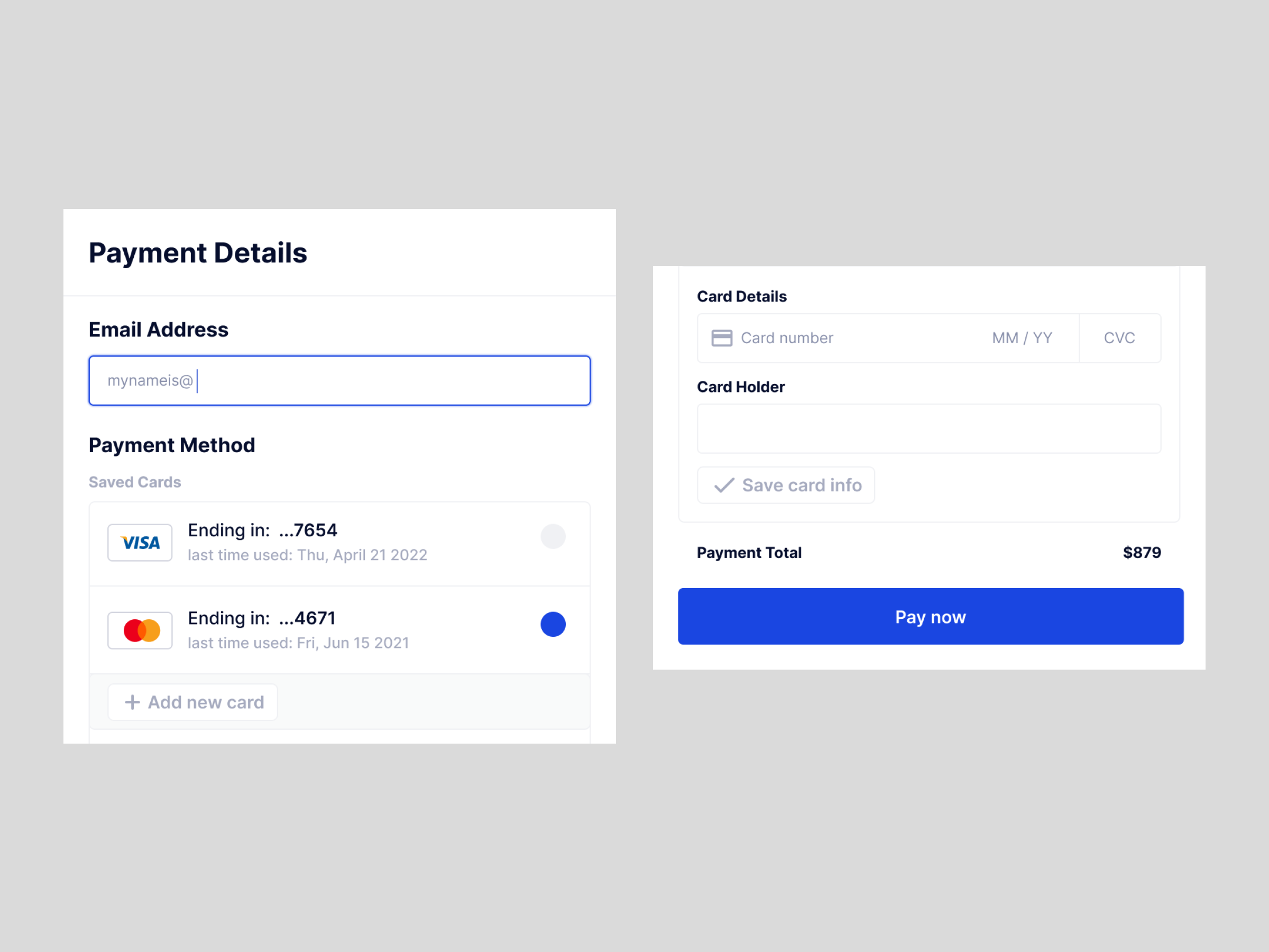 Payment Checkout UI by Shohag 🐙 on Dribbble