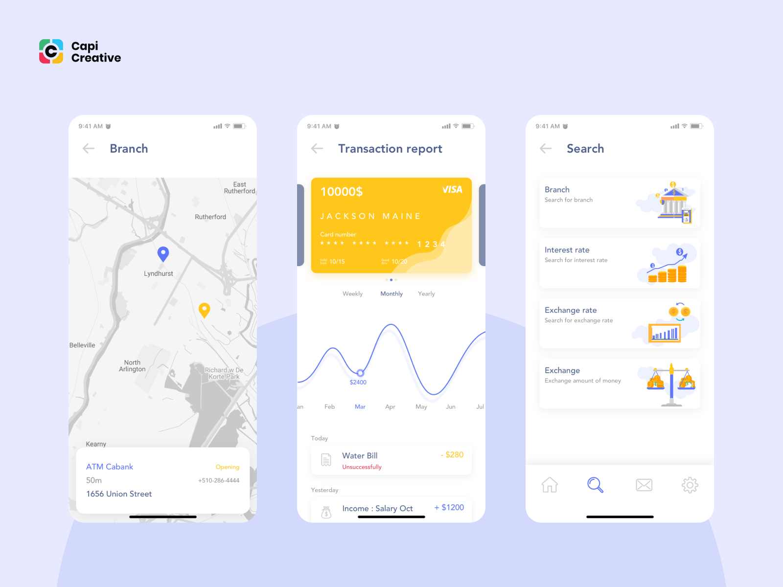 MooBank - Banking Application UI Design by Capi Product for Capi ...