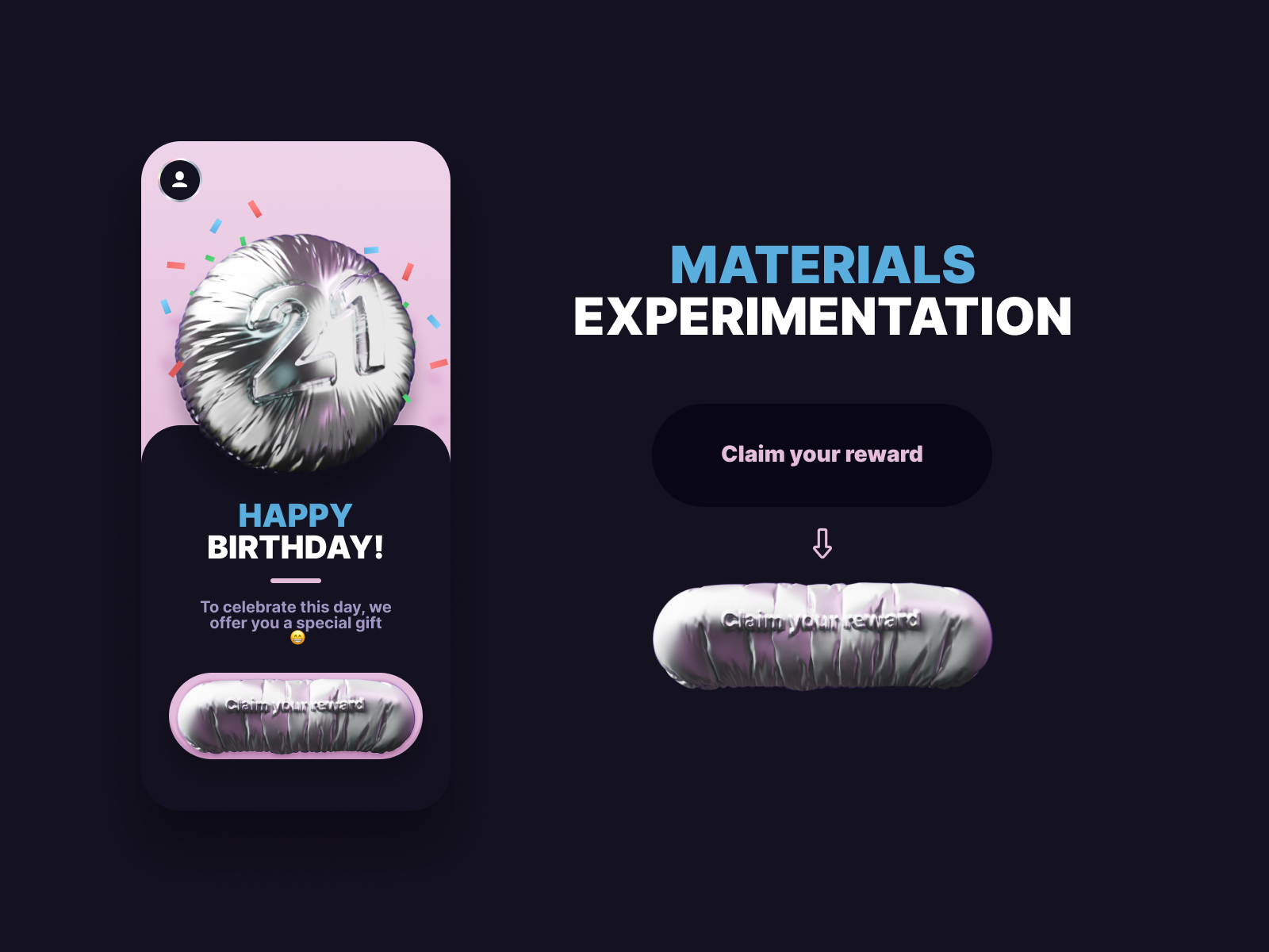 Birthday app concept by SuperMinilux ️ on Dribbble