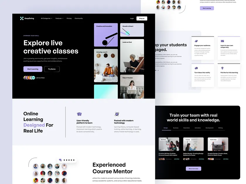 Edtech designs, themes, templates and downloadable graphic elements on ...