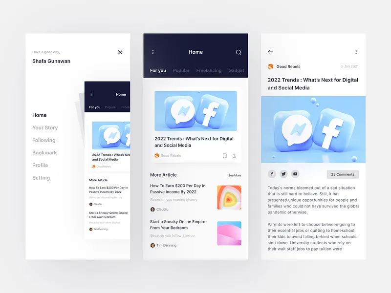 Hamburger Menu designs, themes, templates and downloadable graphic ...