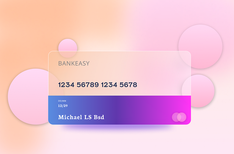 Glassmorphism/ bank card design by Amine Bousdjira on Dribbble