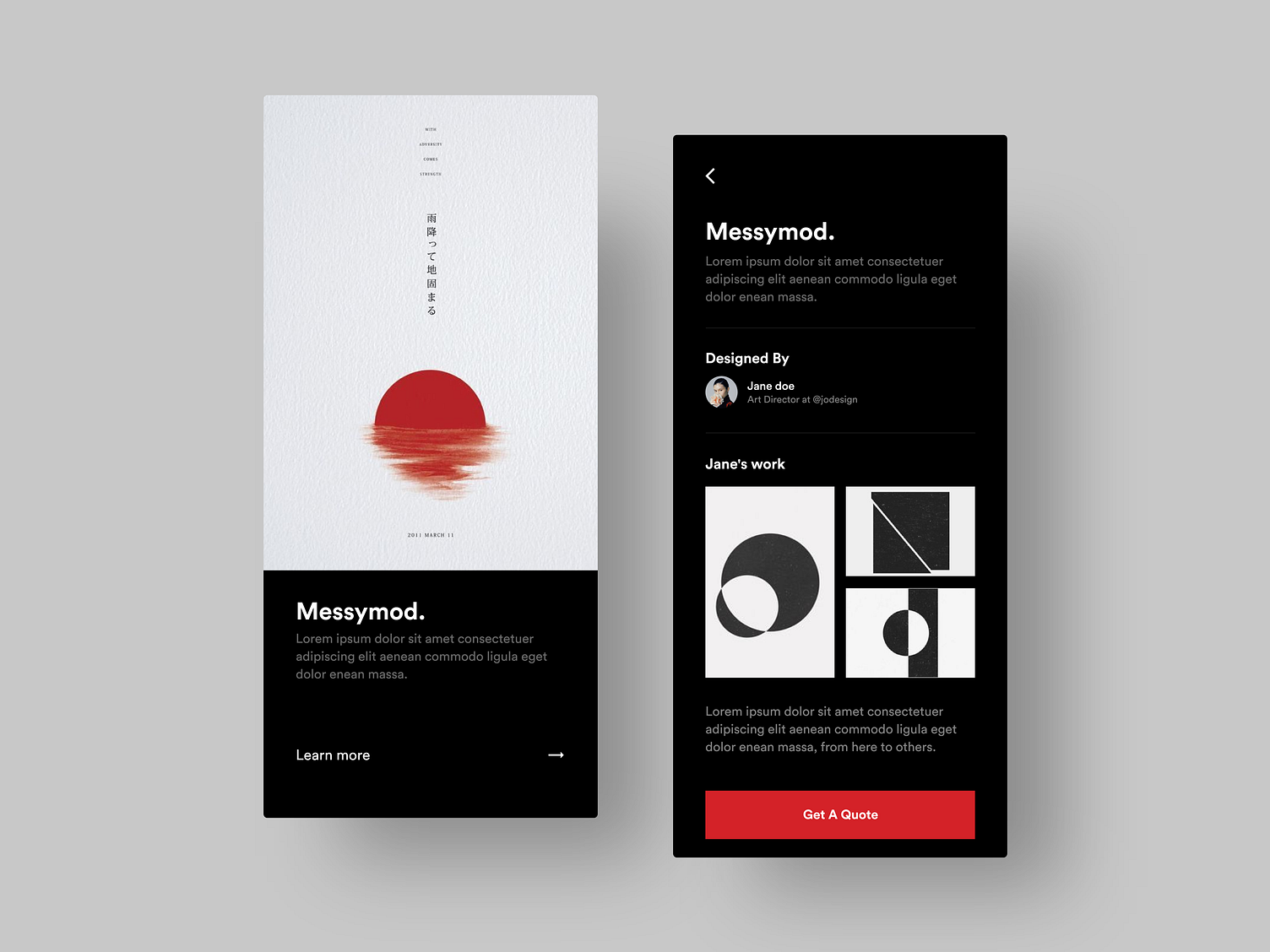 Minimal App UI by Oussama ELBAZ on Dribbble