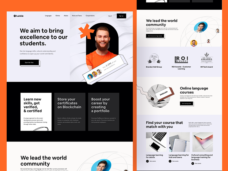 Twinkle E Learning Website Exploration ️🔥 By Twinkle On Dribbble