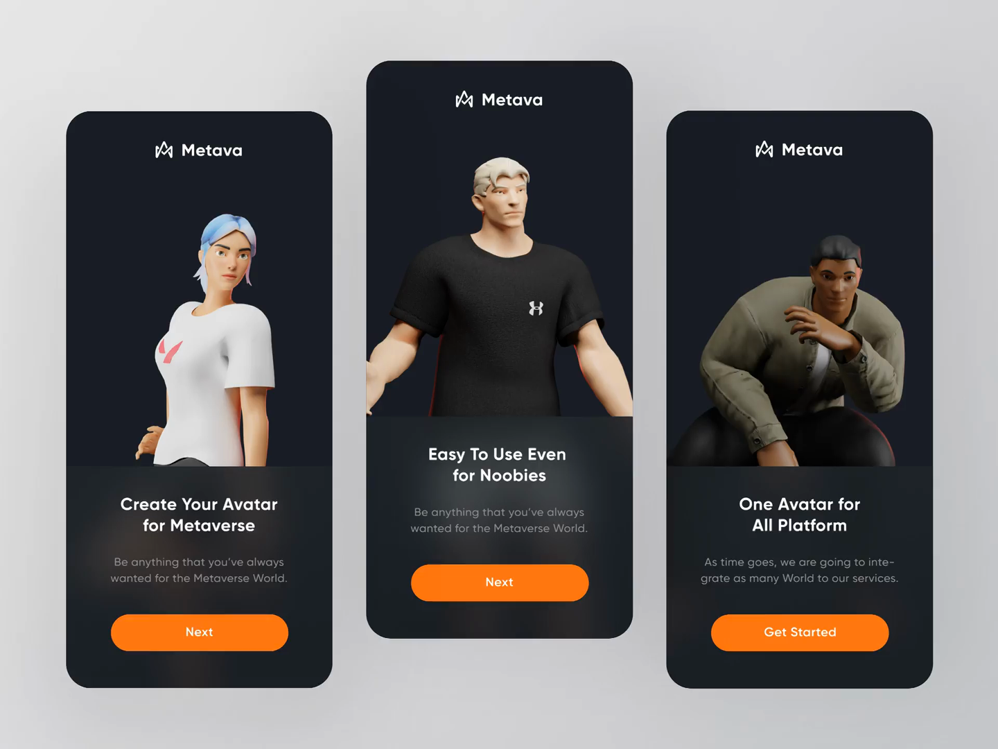 Metava - Metaverse Avatar Creator Mobile Splash Screen by Arthur ...