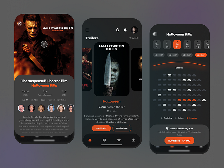 Cinema Booking App by Serhii Halchynskyi 🇺🇦 on Dribbble