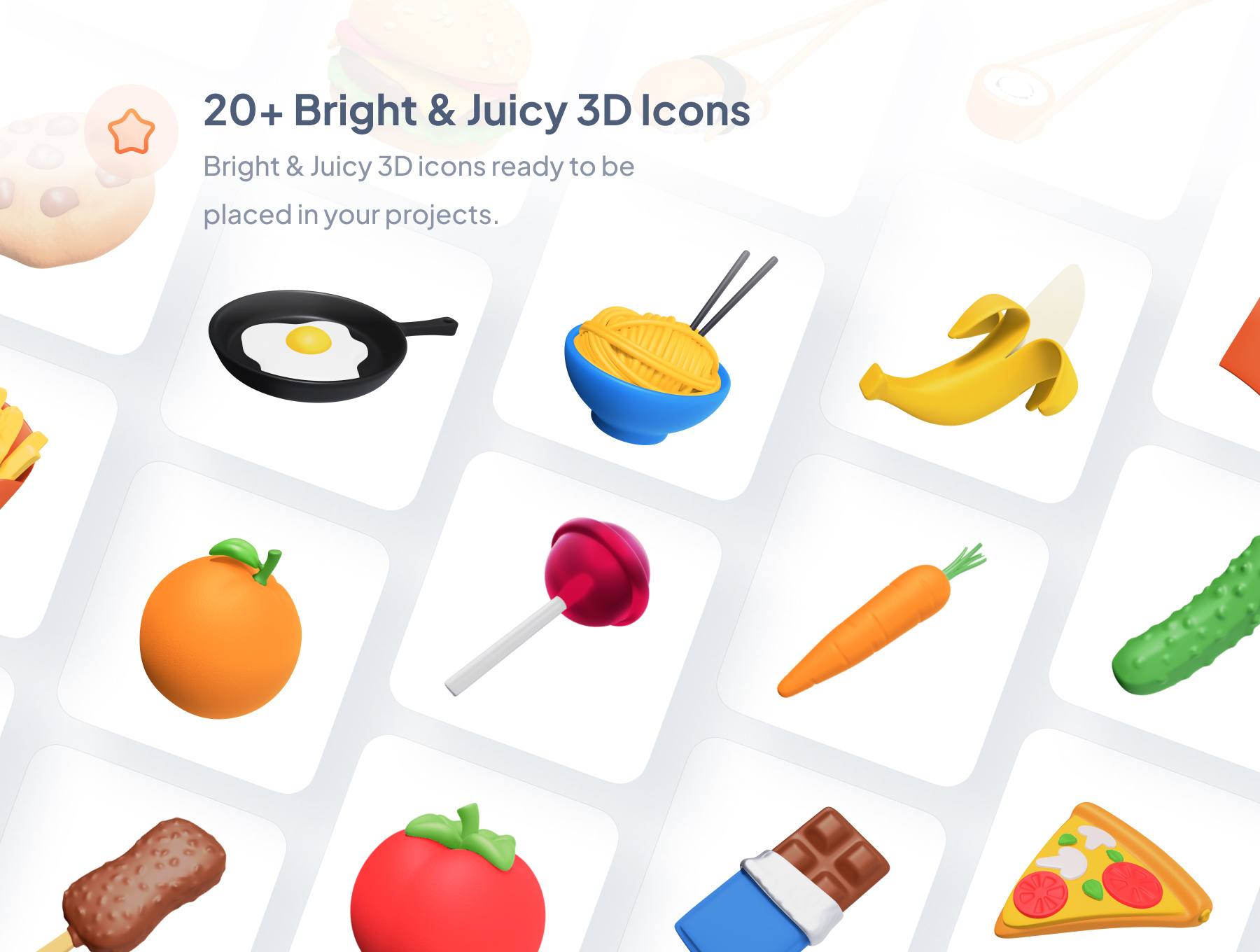 Introducing Snack 3D Icons Set by Uiscore on Dribbble