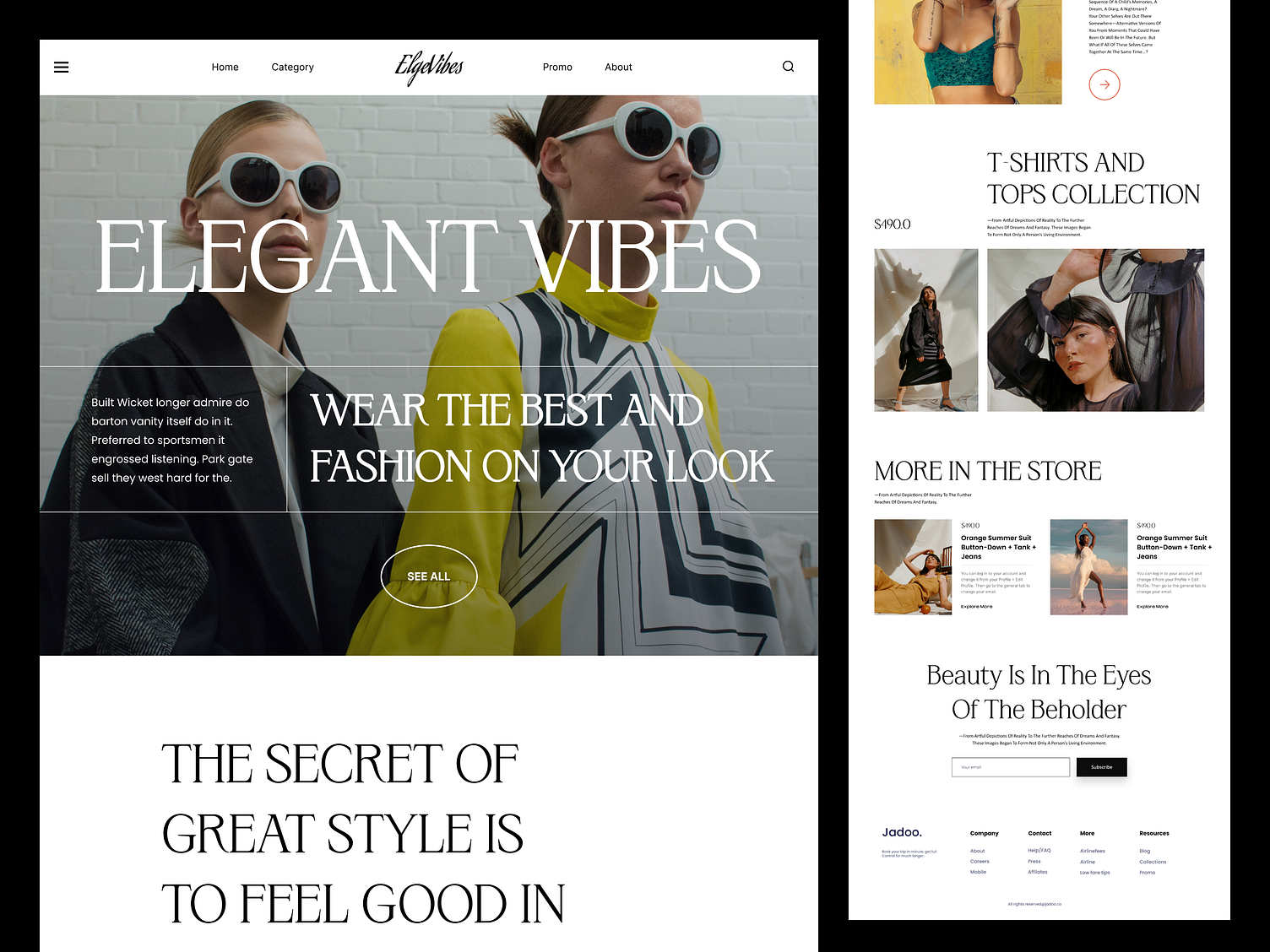 Fashion Website Design by Oussama ELBAZ on Dribbble