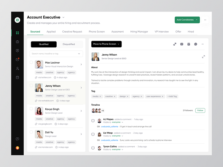 Dashboard- Applicant tracking system 🔥 by Rohmad Khoirudin for Odama on ... Dashboard- Applicant tracking system 🔥 by Rohmad Khoirudin for Odama on ...