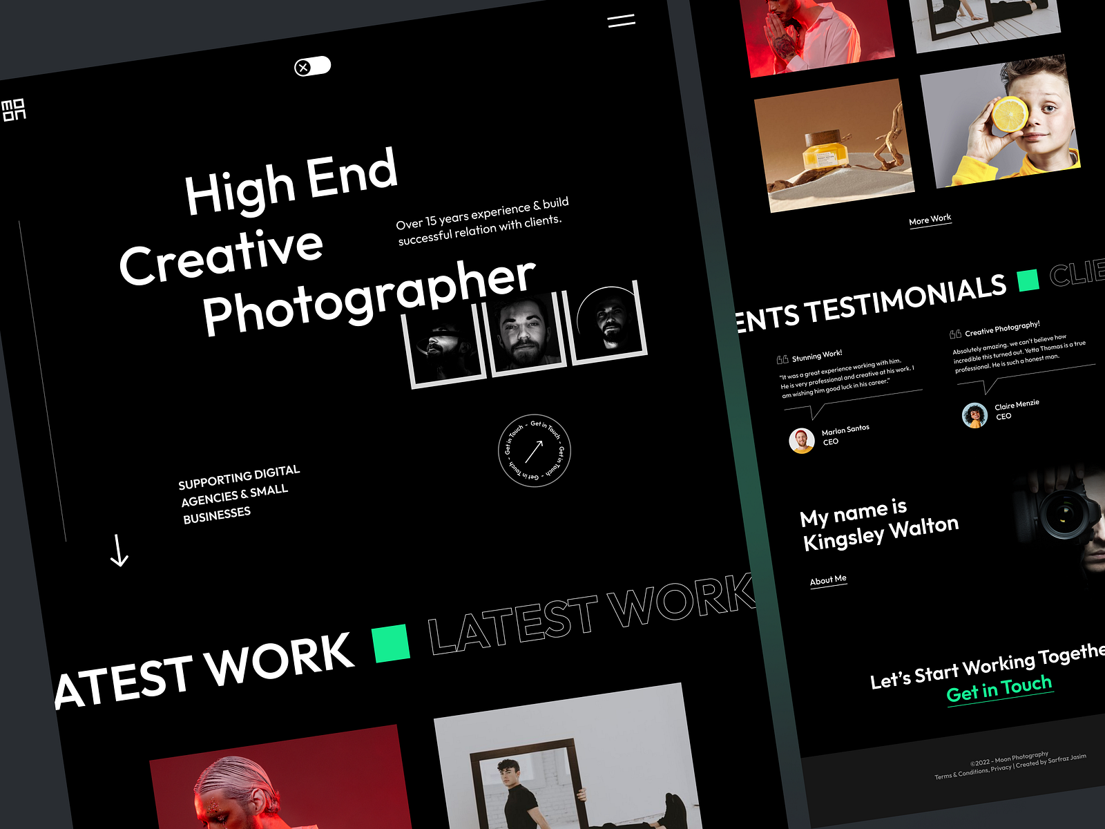 Photography Website Exploration by Sarfraz Jasim on Dribbble