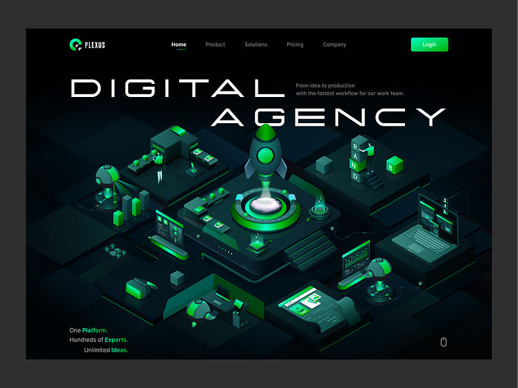 Plexus - Digital Agency Landing Page Website by Abdul Qoiyum Cw for ...