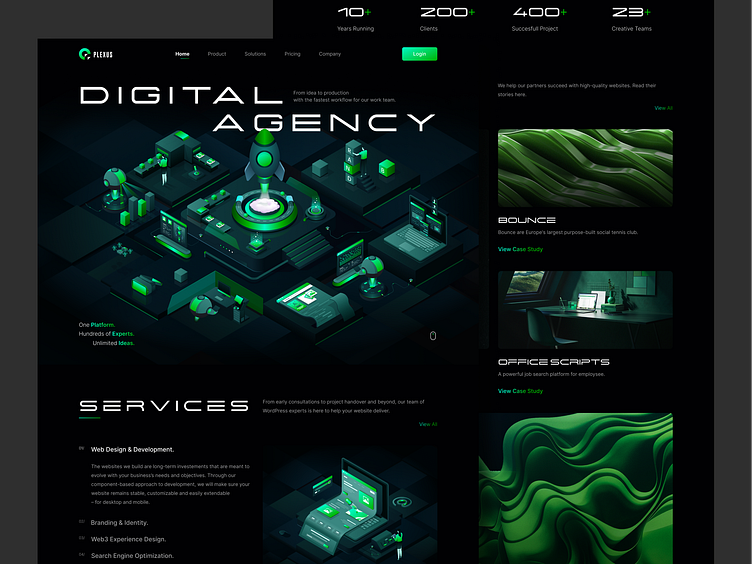 Plexus - Digital Agency Landing Page Website by Abdul Qoiyum Cw for ...