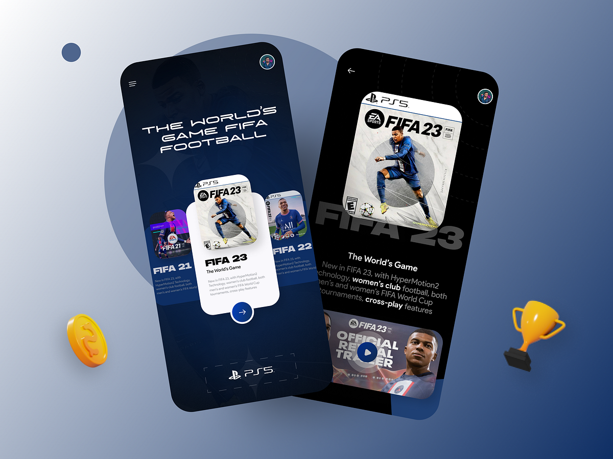 FIFA 23 Mobile App Ui design by Ui Sharks on Dribbble