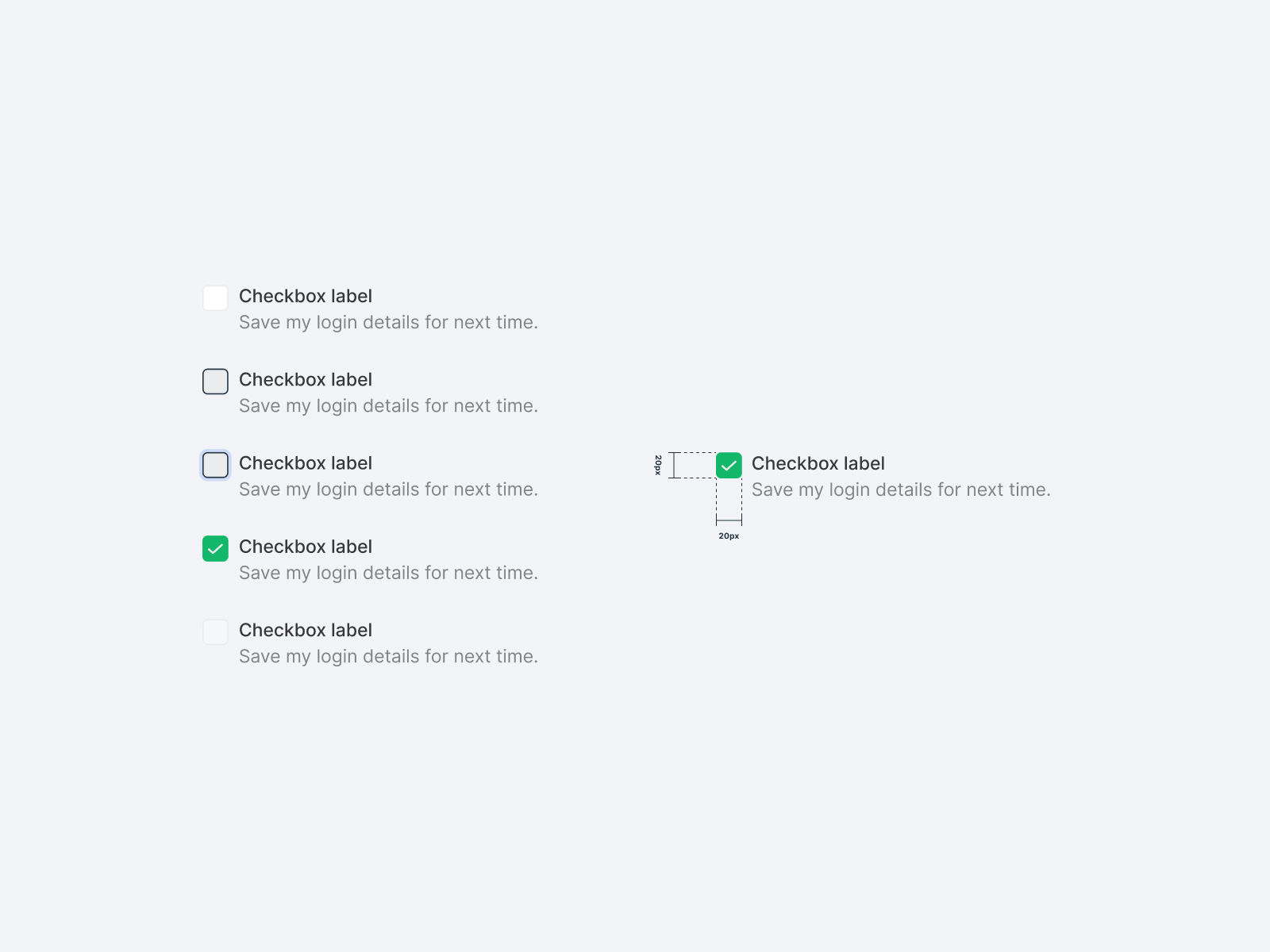 Ample Design System | Checkbox by Amplifyn on Dribbble