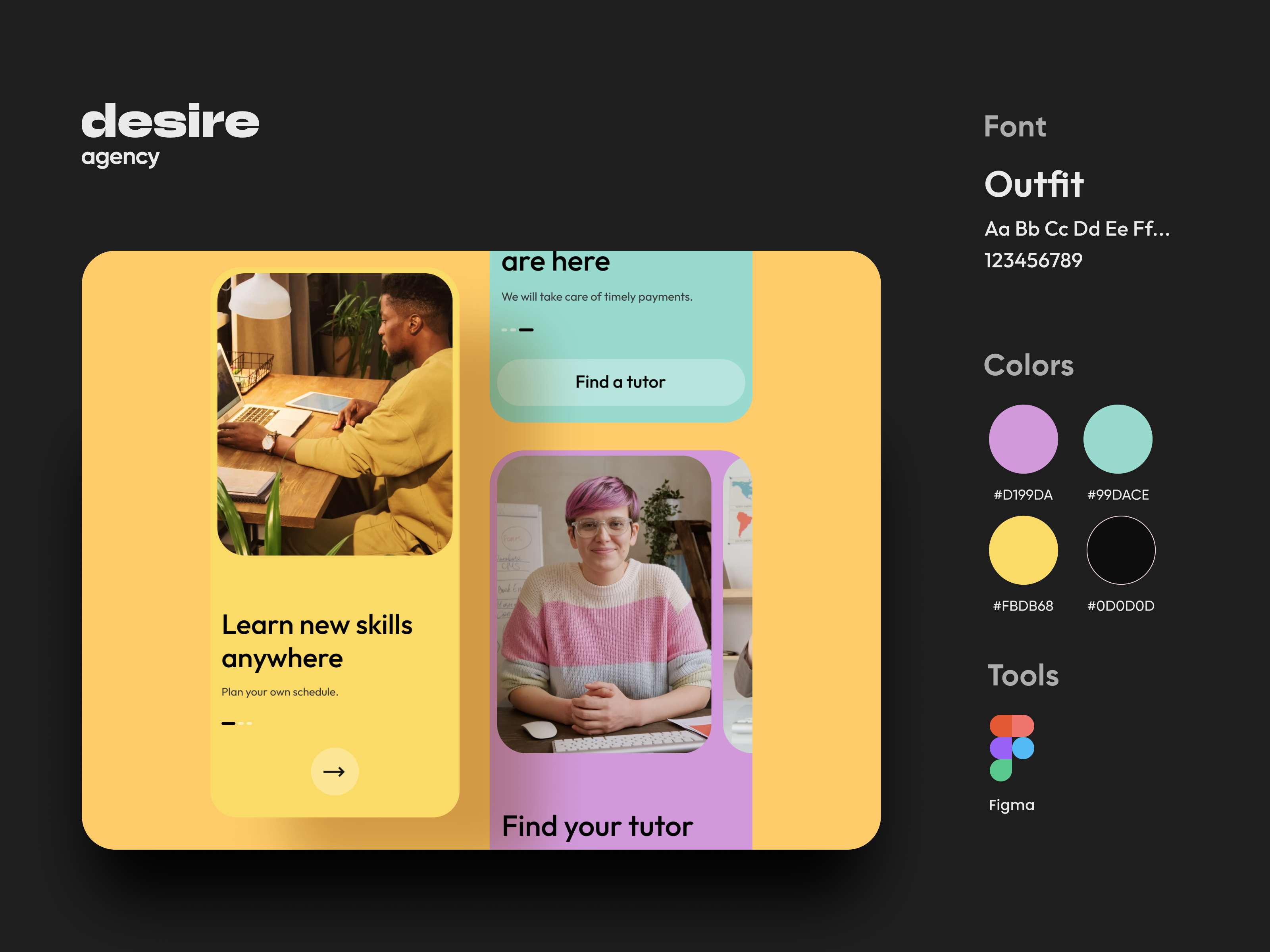 UI Elements | Learning by Desire Creative Agency for Desire Creative on Dribbble