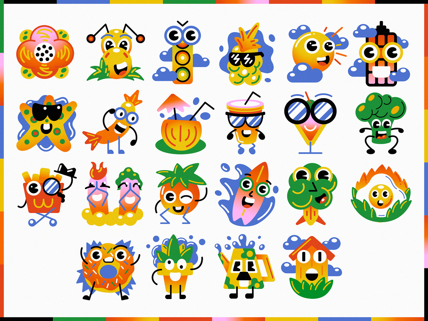 Bold & Funky icon illustrations by Elijah Yakovlev on Dribbble