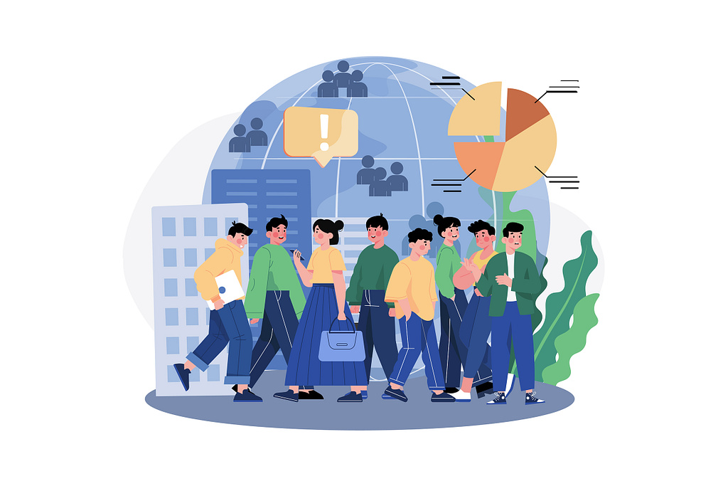 Overpopulation Illustration Concept by HoangPts on Dribbble
