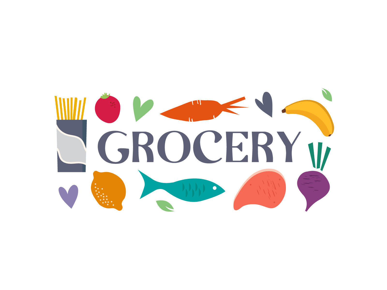 Grocery Logo by Jahid Hasan | Logo, Brand & UI/UX Designer on Dribbble