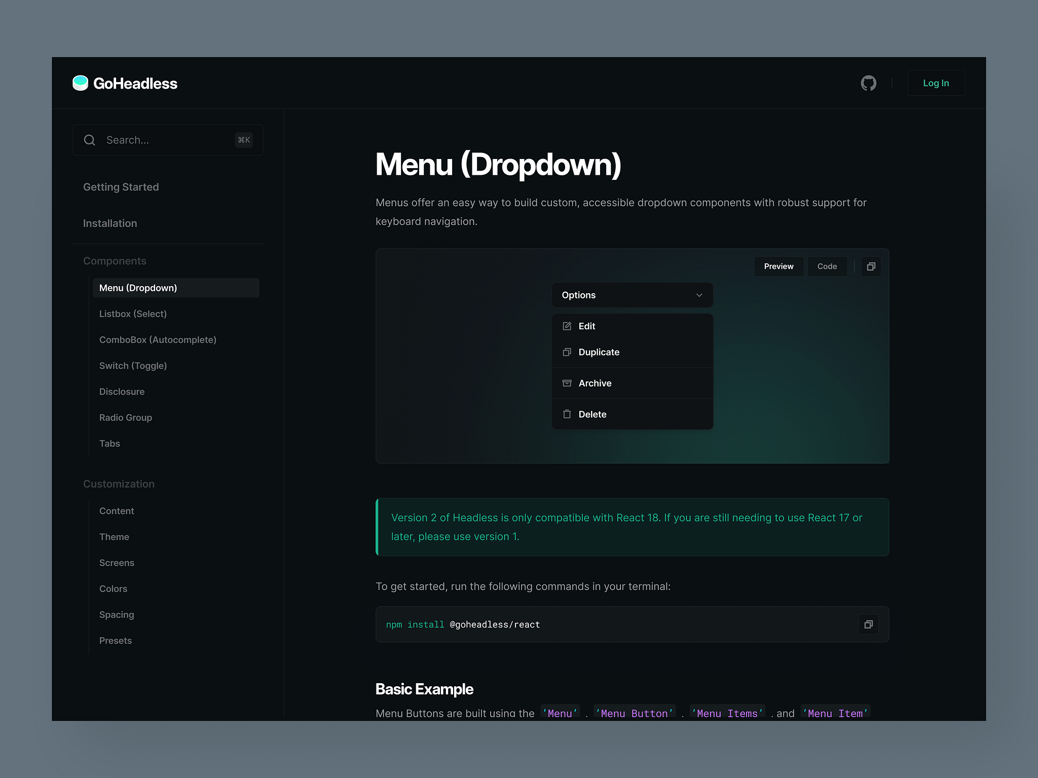 Headless Developer Documentation By Charlie Baker For Drewl On