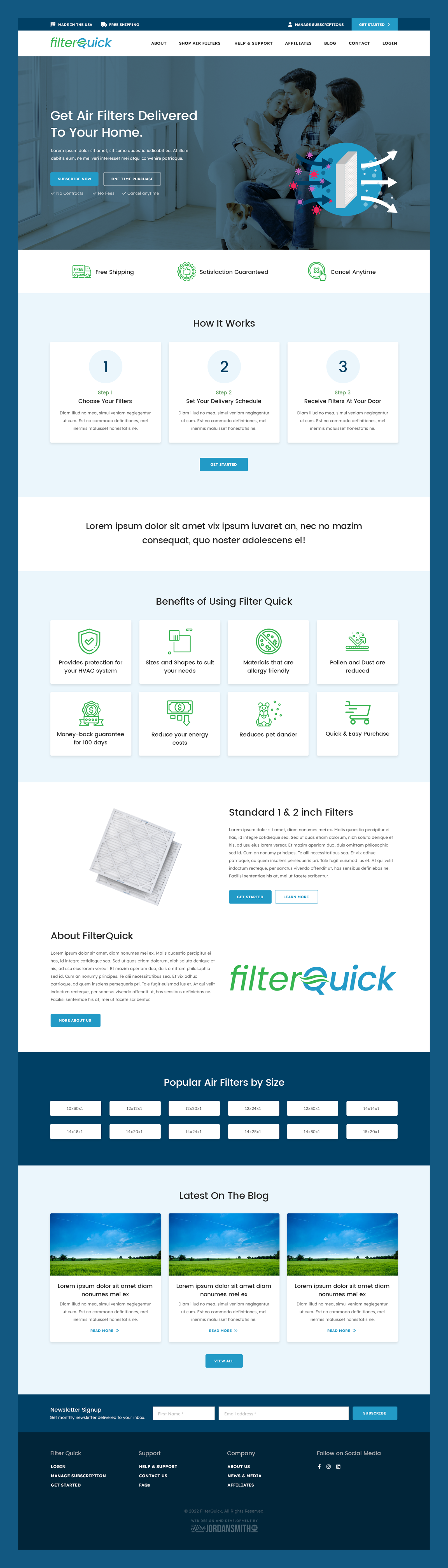 Air Filter Web Design designs, themes, templates and downloadable ...