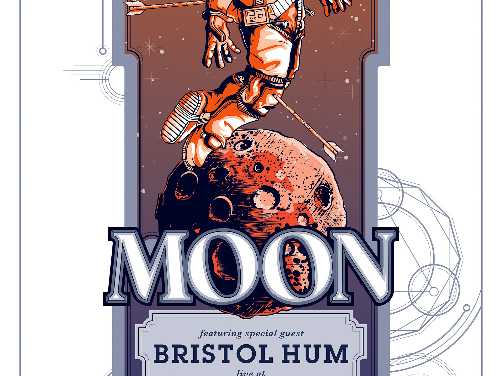 Moon @ Buoy Gallery by Ellery Harvey on Dribbble